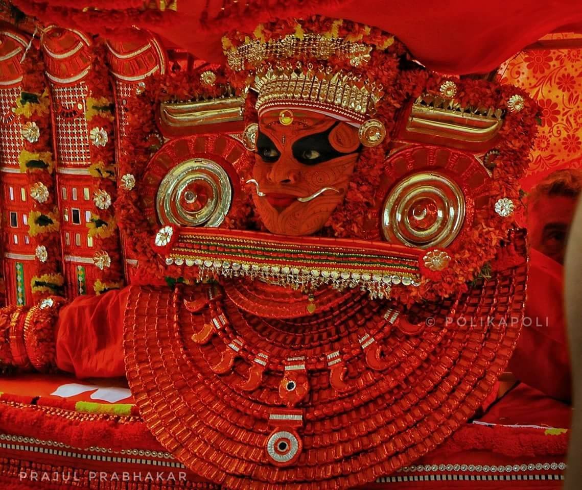 Theyyam Face: Kerala's Divine Expression