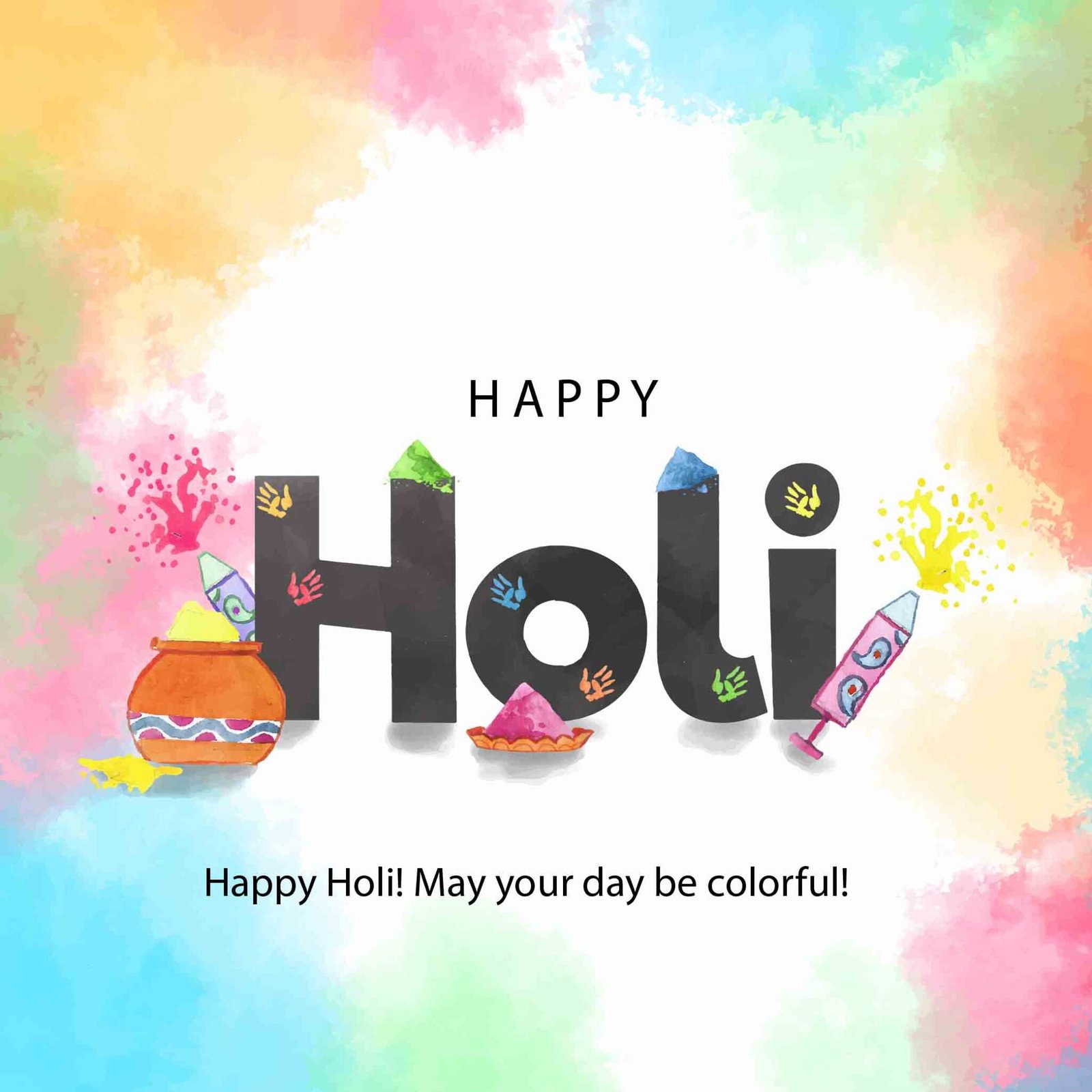 100+ Best Happy Holi Wishes In English 2025 | Hidden Mantra